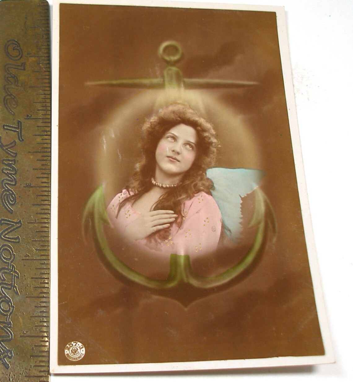 1900s German Postcard Edwardian Angel. Antique RPPC Real Photo, Paper ...