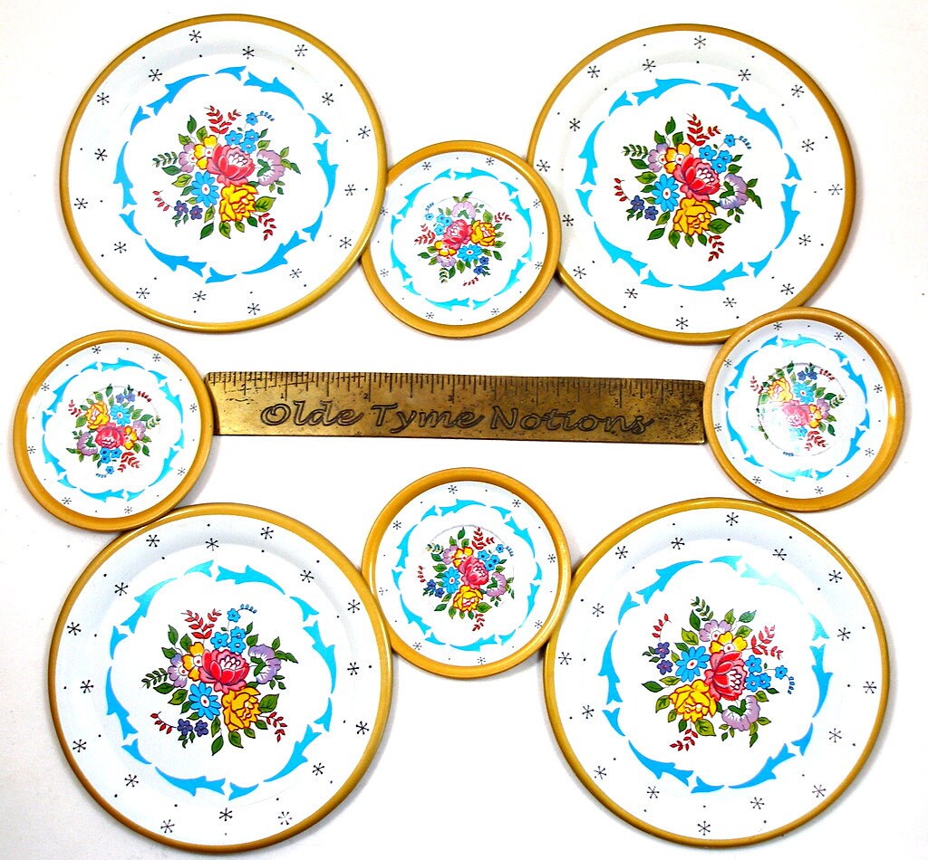 50s Tin Toy Tea Set Blue Heaven by Ohio Art Co. 15 Pieces - Etsy