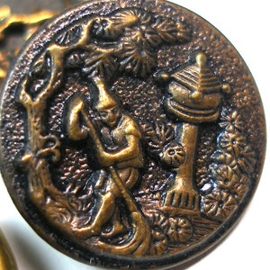 12 Antique BUTTONS. 1800s Victorian Metal Picture Buttons. Mixed Lot - Etsy