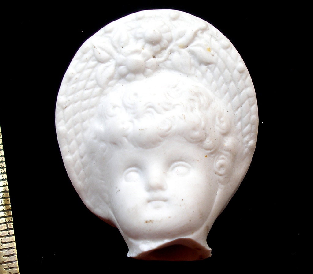 Craft Supplies & Tools Doll Parts unglazed bisque 1 7/8 German head LG ...