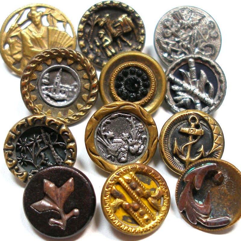 1800';;s Steel Button - Etsy
