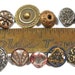 13 Antique BUTTONS. 1800s Victorian & Vintage Metal Shabby Chic Picture ...