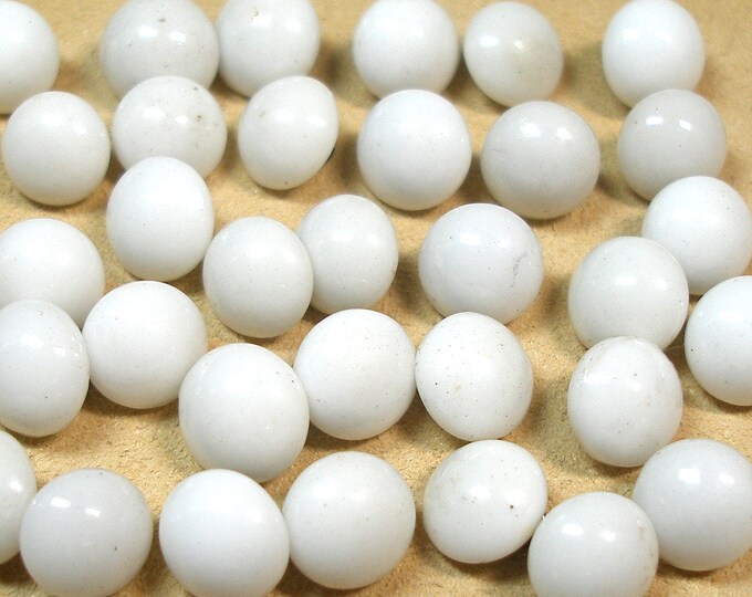 33 Small Antique China Buttons. Victorian White Glass Buttons, 7/16 ...
