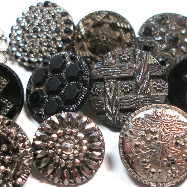 Antique Buttons Set - Etsy