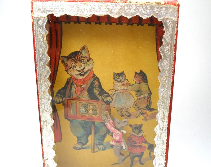 Dancing Automaton. Sand Powered Acrobatic MOUSE With Cat. Made in Japan ...