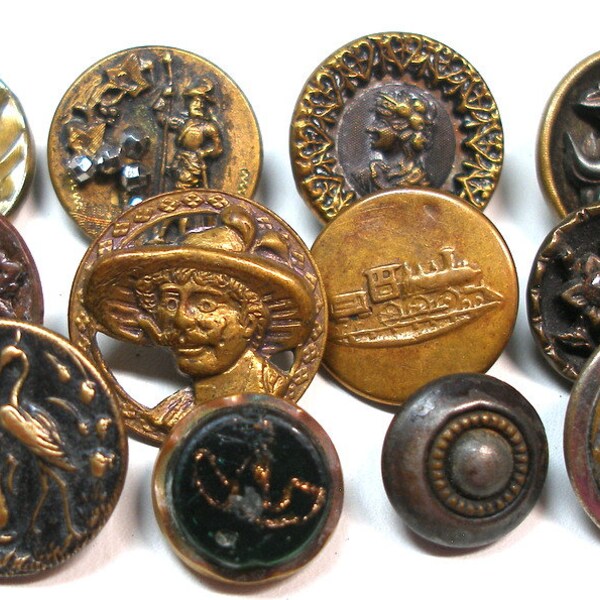Antique Buttons - Etsy