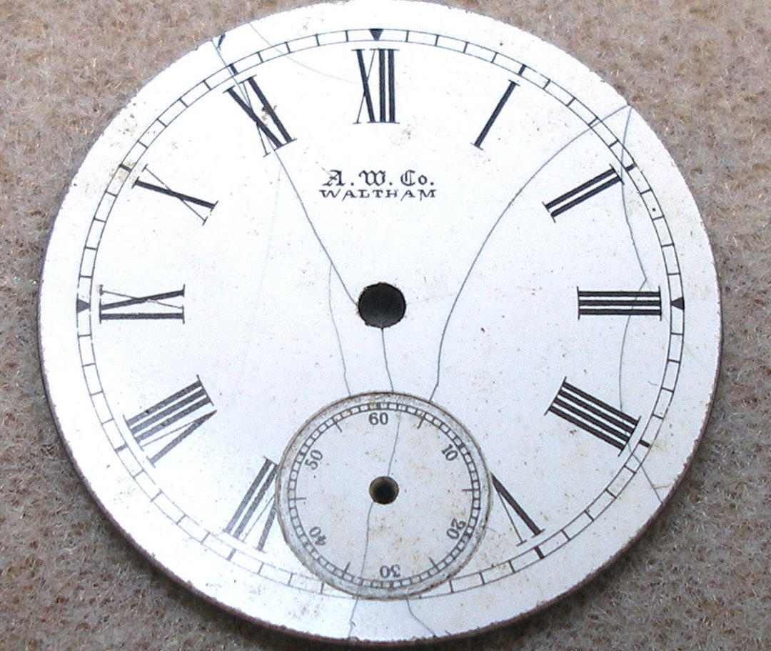 Small Vintage Watch Dial, Enamel Face. 1 3/16" - Etsy