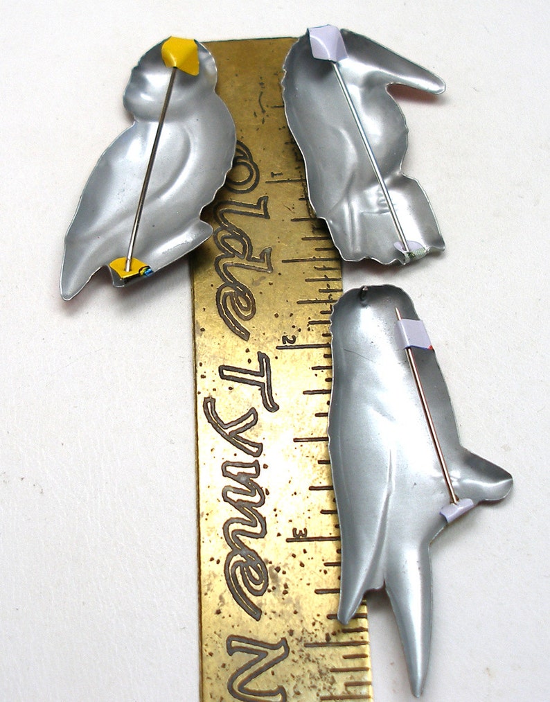 3 Tin Toy BIRD Pins 1960s Japanese Costume Jewelry With - Etsy