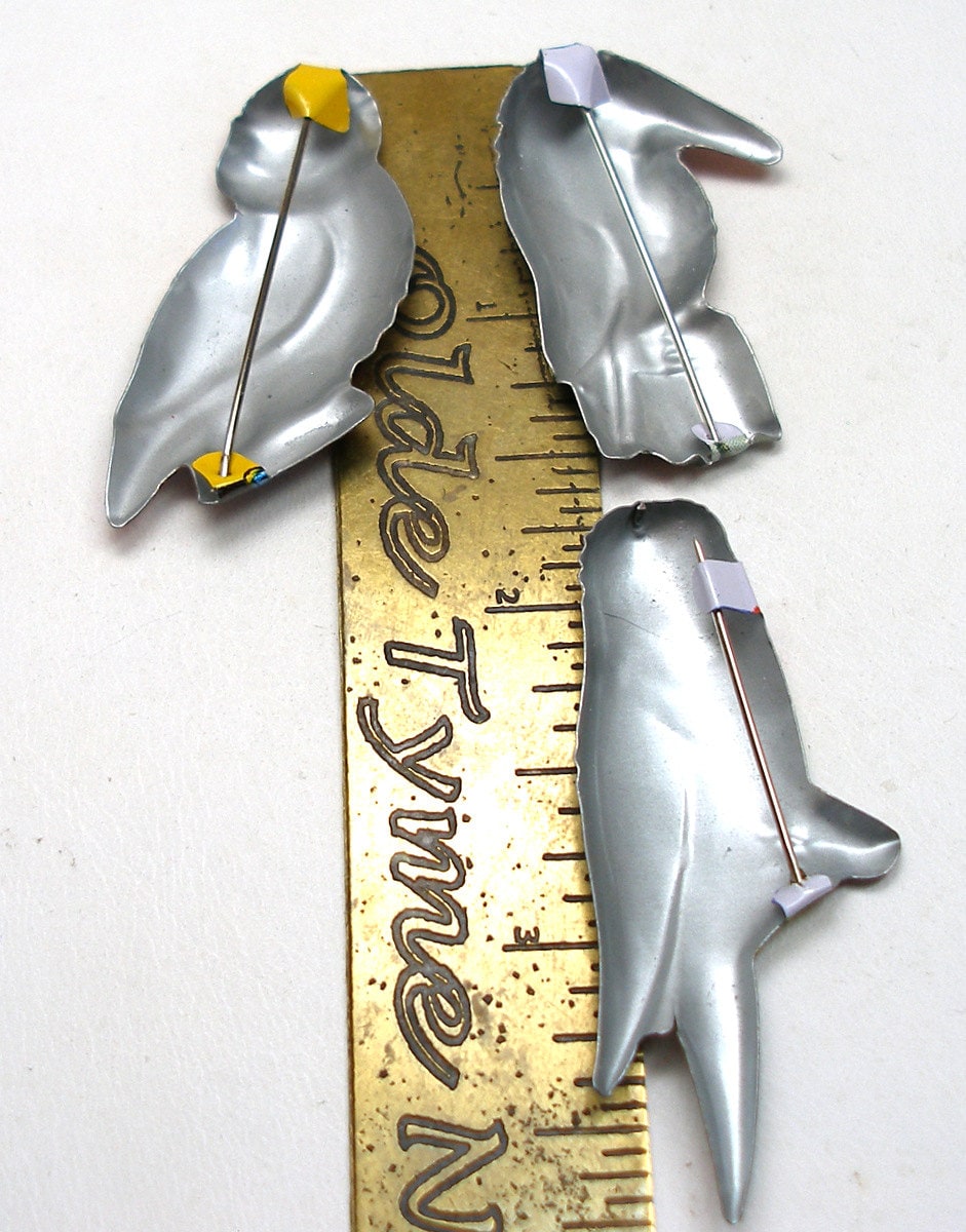 3 Tin Toy BIRD Pins 1960s Japanese Costume Jewelry With - Etsy