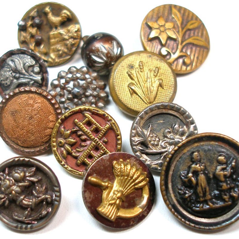 Antique Buttons - Etsy