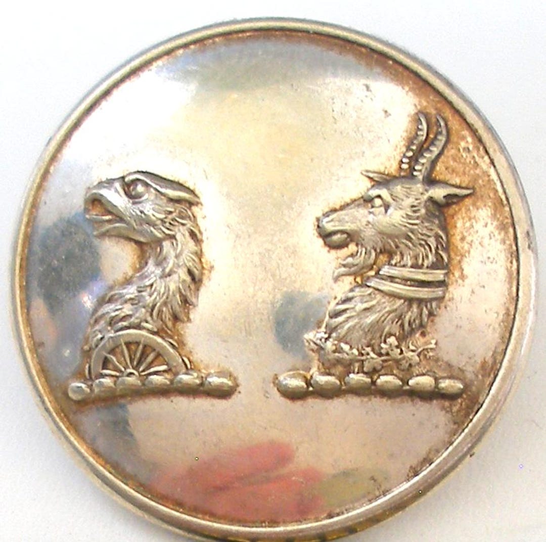 Vintage BUTTON, Edwardian Livery With Bird & Goat. Firmin. London 1 - Etsy