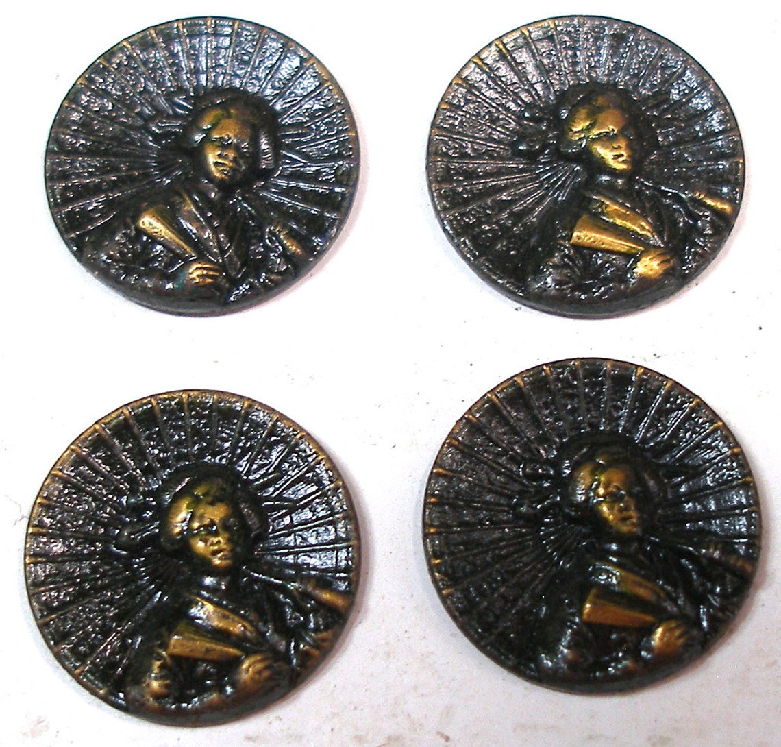 1800s Antique Metal Buttons. 4 Victorian Japanese Ladies With - Etsy