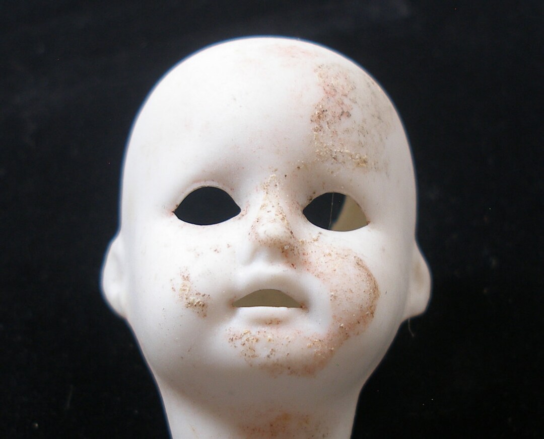 Antique German Doll Head, Unglazed. 1 1/2. Great for Assemblage. Doll ...