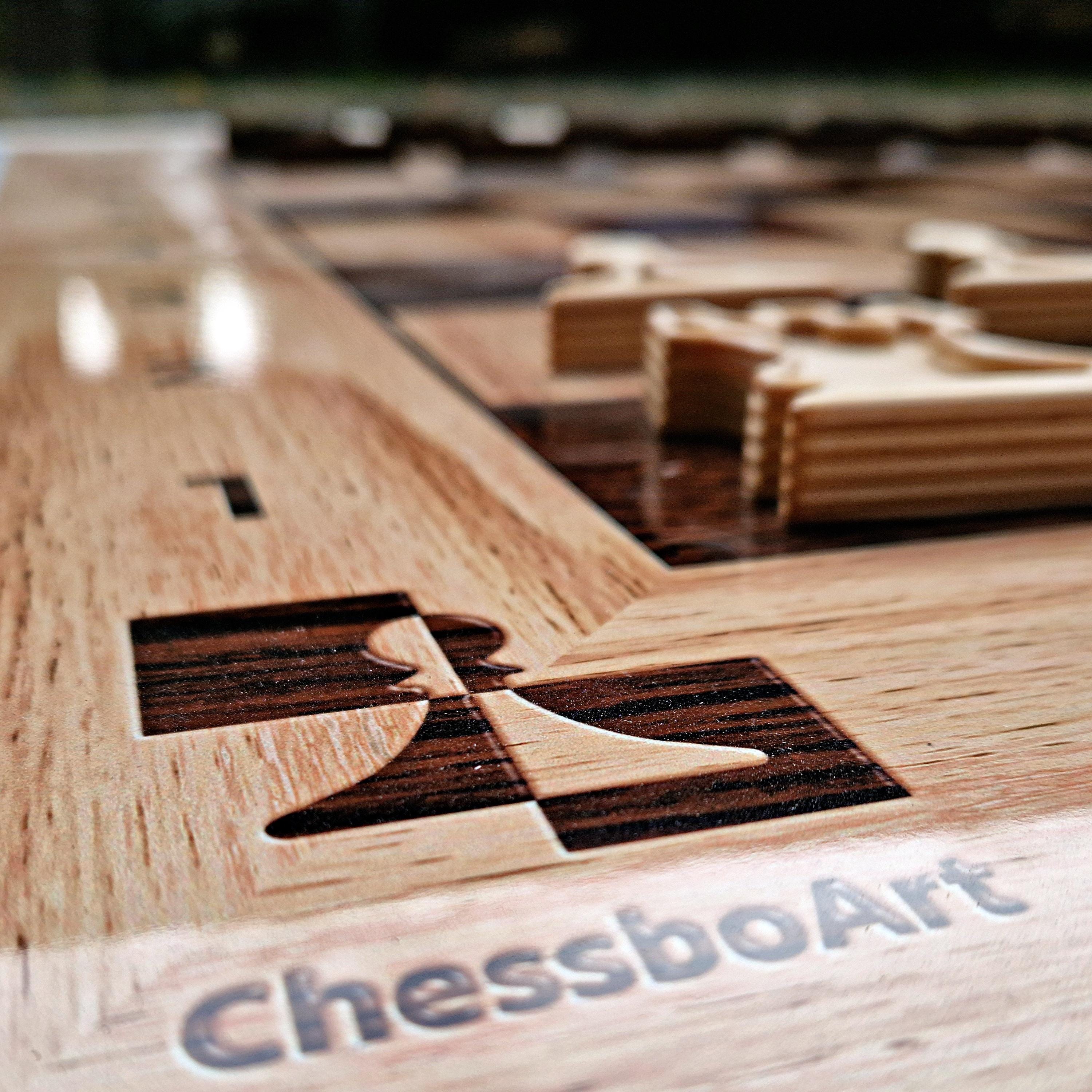 Professional Chess Set- Vertical. Large Wall-mounted Magnetic Demo ...