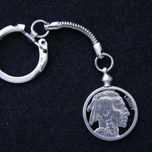 Indian Head Nickel Keychain 1937 - Etsy