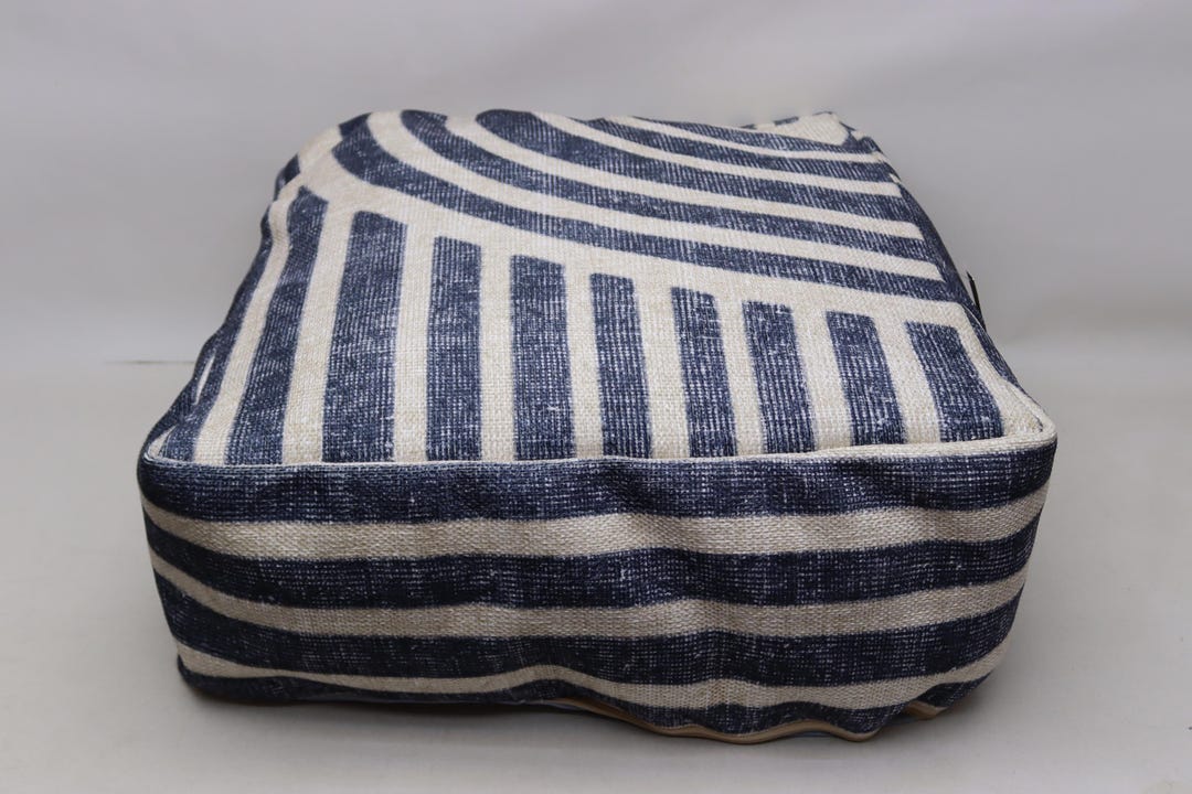 Decorative Turkish Pouf Cover, Ottoman Pouf Cover, Turkish Design Pouf ...