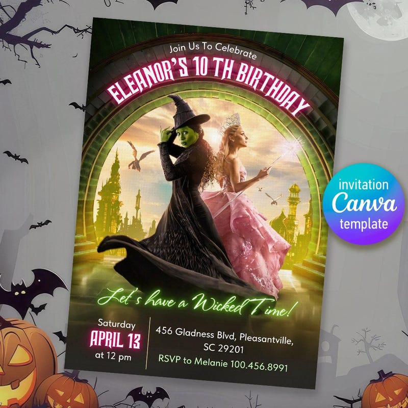 Wicked Party Invitations - Etsy