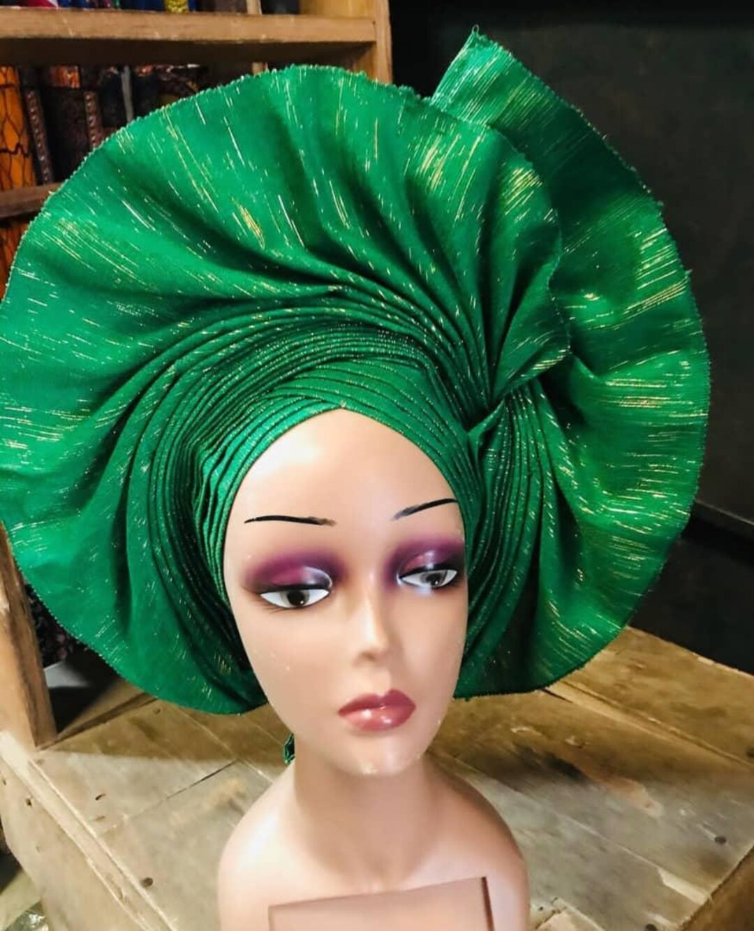 African Autogele, African Bridal Autogele, African Wedding Gele ...