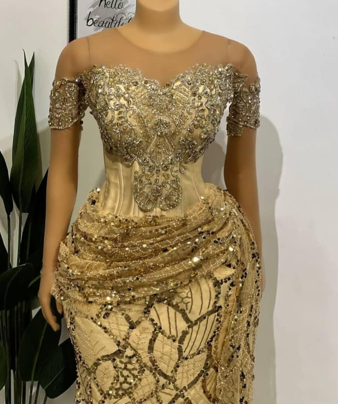 African Corset Wedding Dress, African Prom Dress, African Anniversary ...