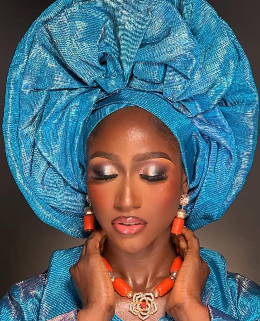 African Autogele, African Bridal Autogele, African Wedding Gele ...