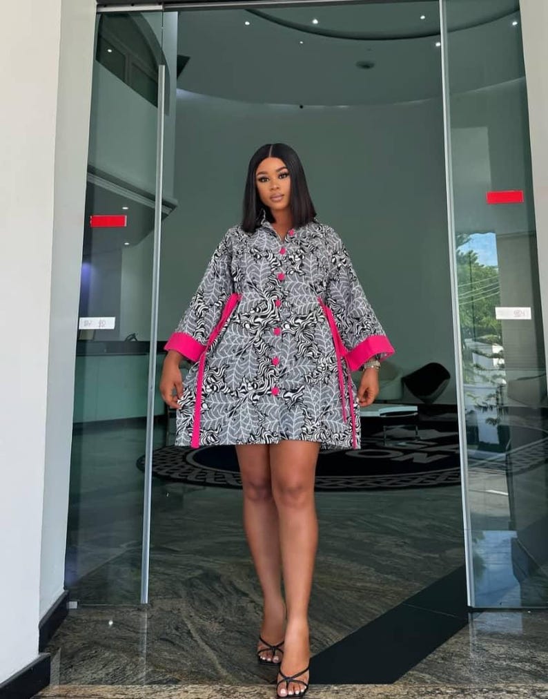 African Bubu Short Dress, African Ankara Bubu Outfit,african ...