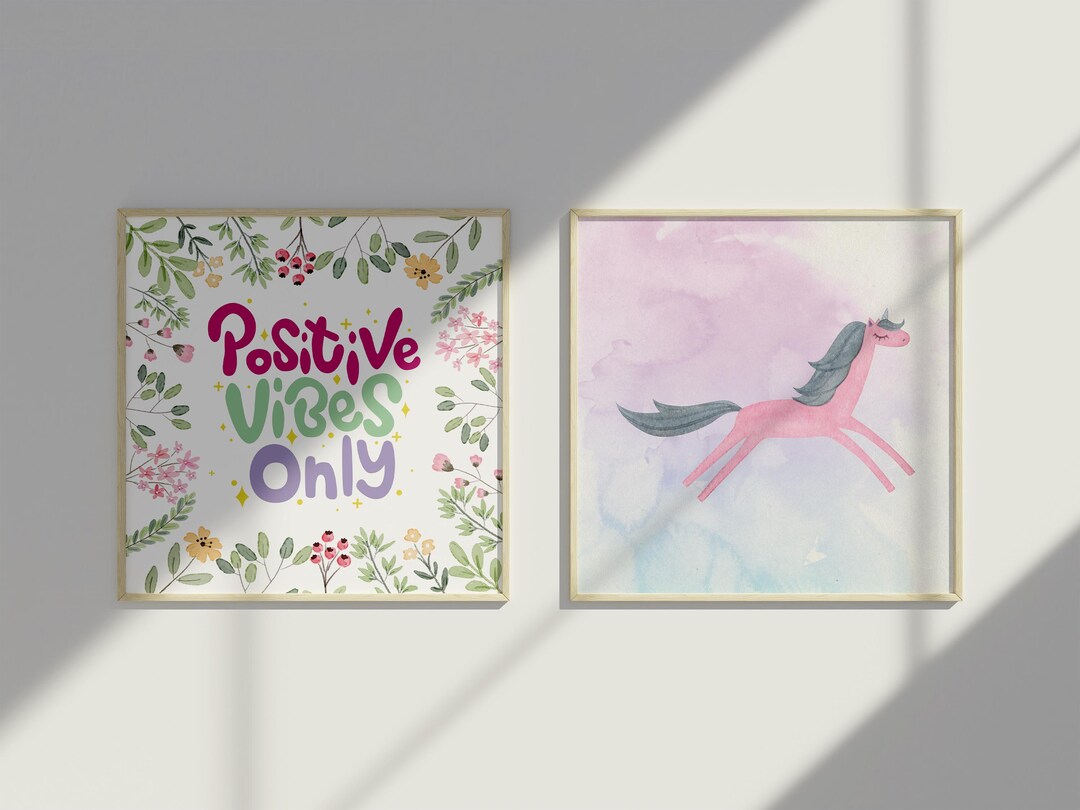 Positive Affirmations for Kids Print | Inspirational Nursery Wall Art ...