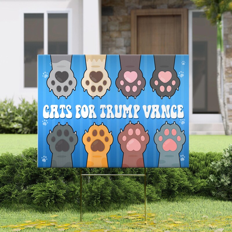 Cats for Trump Sign - Etsy