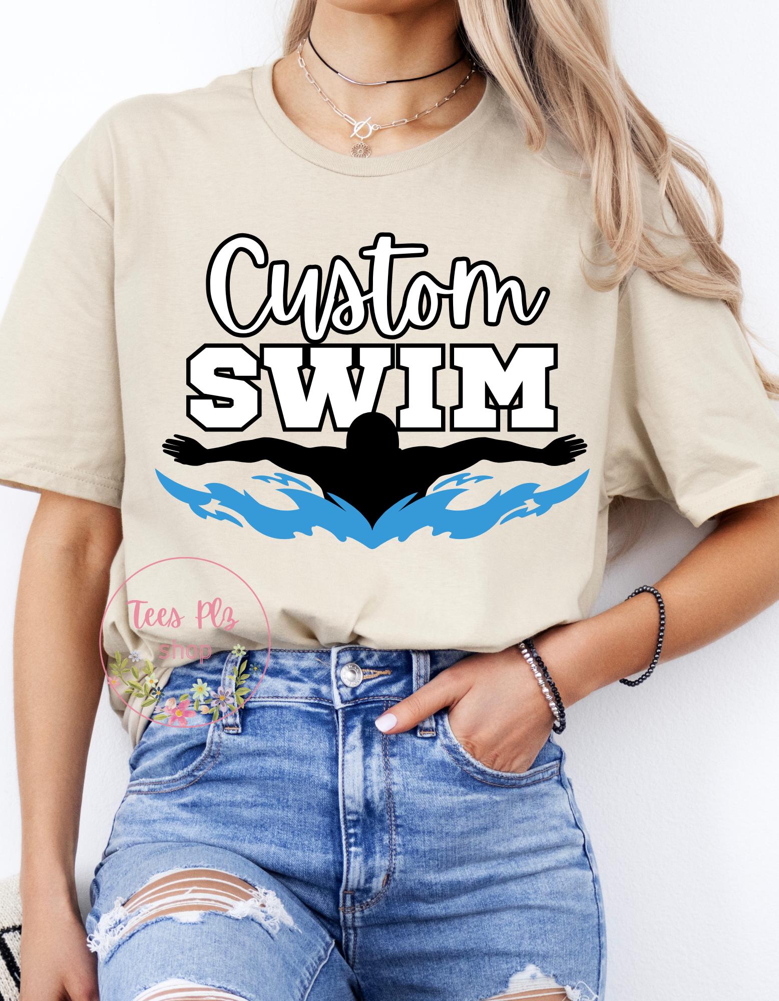 Custom Swimming Team Name Png, Custom Swim Png, Swimming Team Png ...
