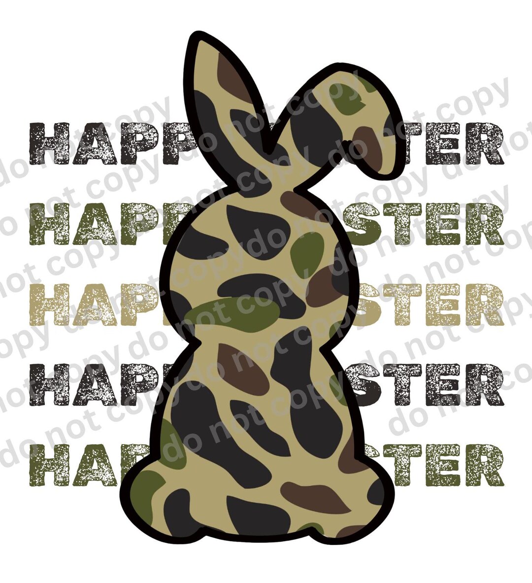 Camo Bunny Easter PNG, Camouflage, DTF Design (digital PNG File) - Etsy UK