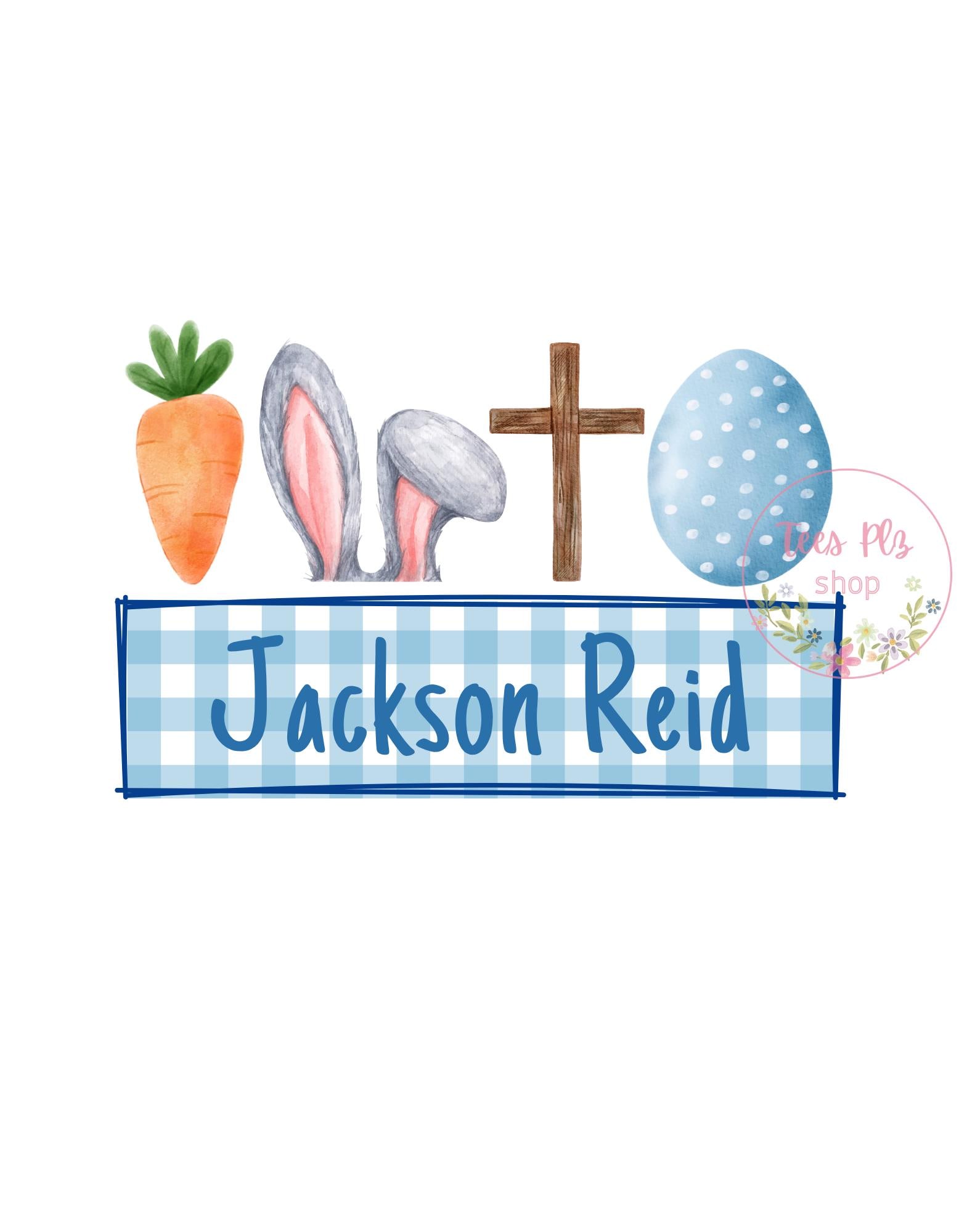 Watercolor Easter Bunny Name PNG, DIY Boy Easter (digital Download) - Etsy