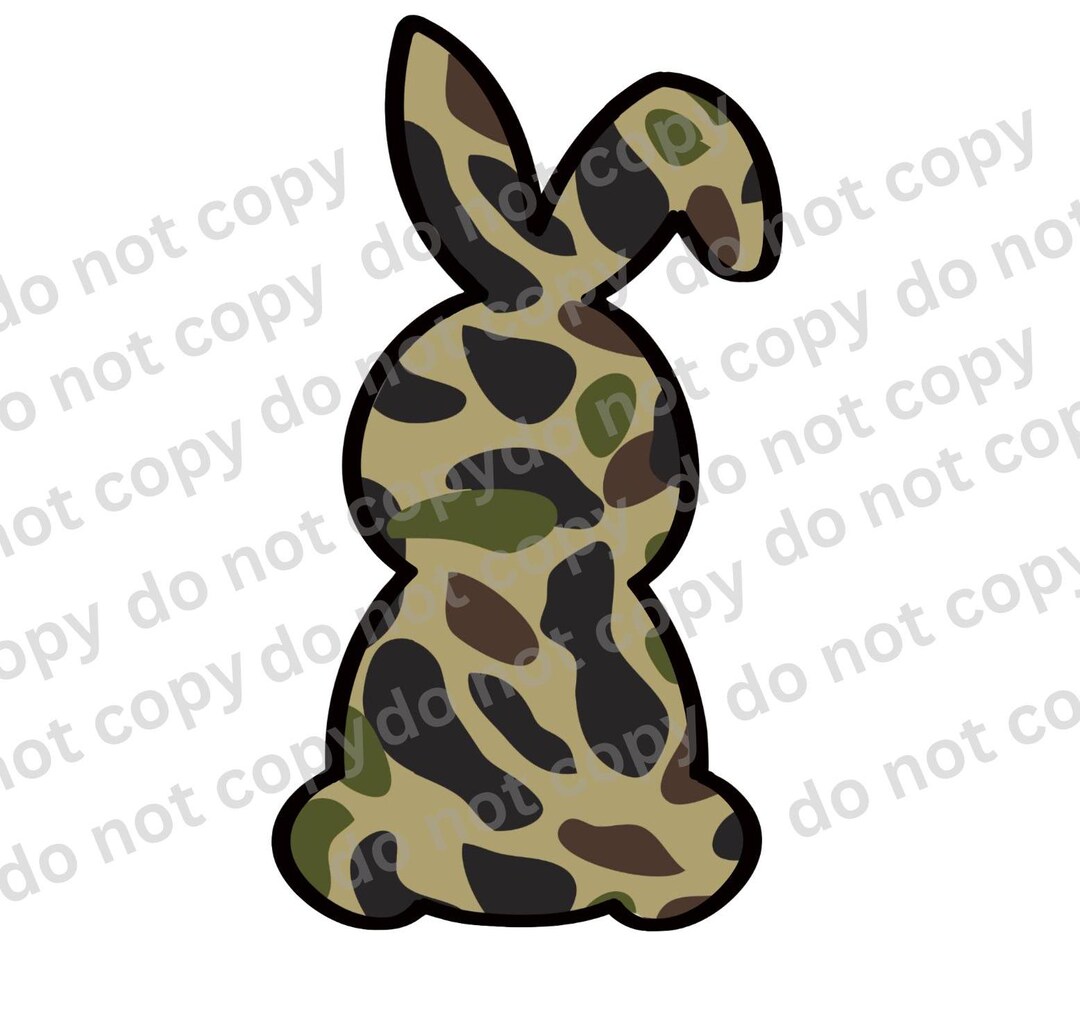 Boy Easter Png, Cool Camo Rabbit, Digital Png File, Duck Camo ...