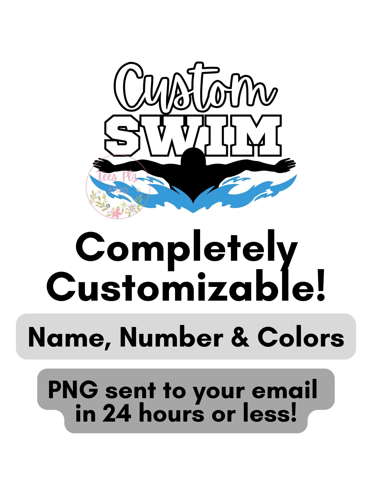 Custom Swimming Team Name Png, Custom Swim Png, Swimming Team Png ...