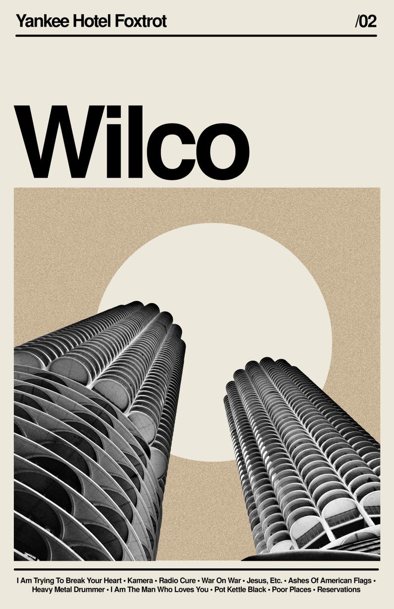 Wilco Yankee Hotel Foxtrot Album Print 11x17 - Etsy