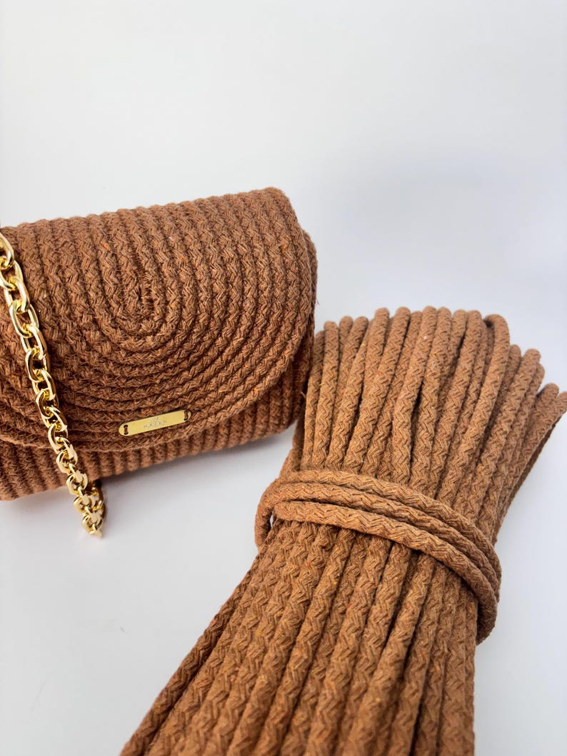 6-7 Mm Cord Rope 45-50 Meters 1 KG Braided Cotton Rope for Sewing ...