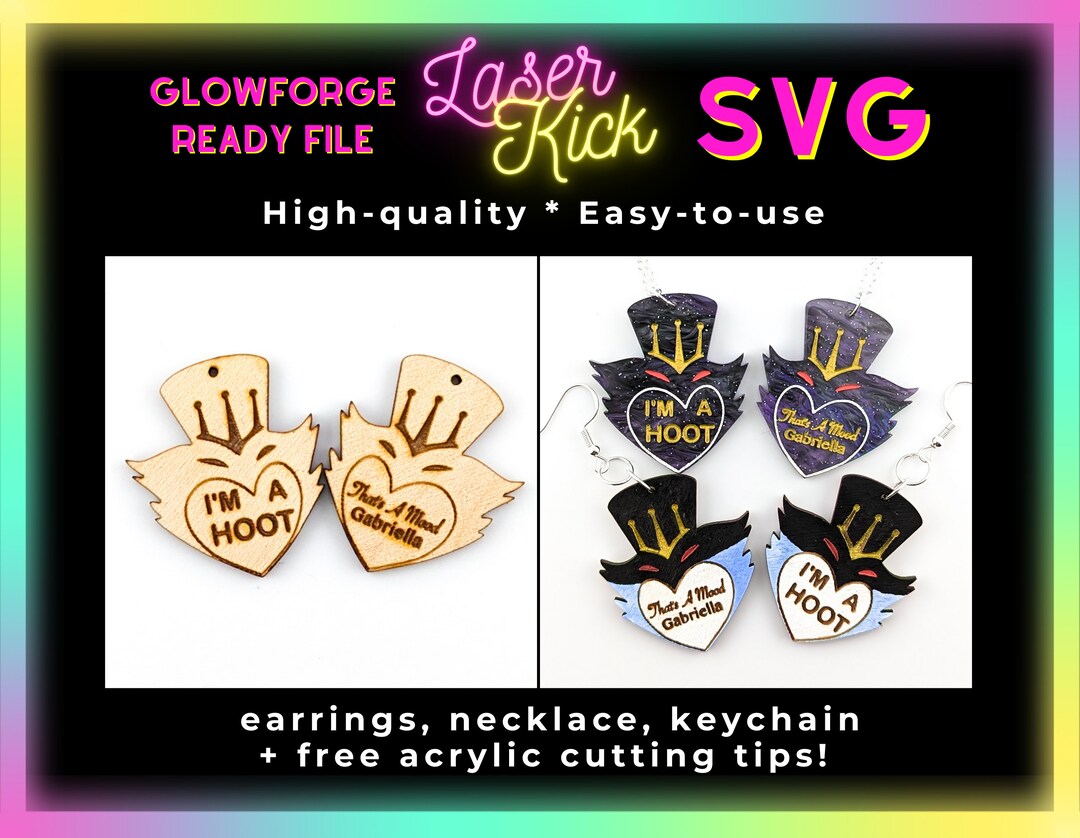 Hazbin Hotel Stolas SVG Digital Download, Helluva Boss Jewelry Laser ...