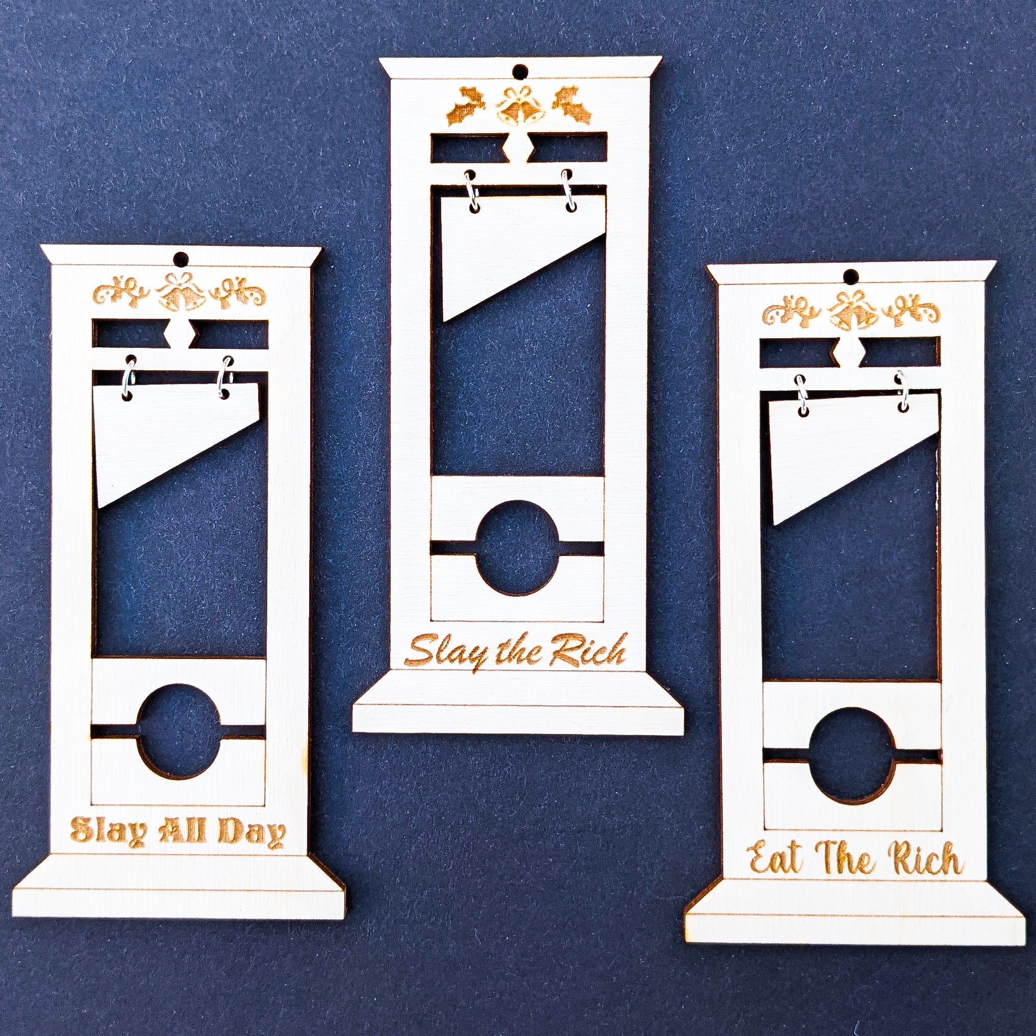 Guillotine Ornament SVG File Download Eat the Rich Christmas Goth ...
