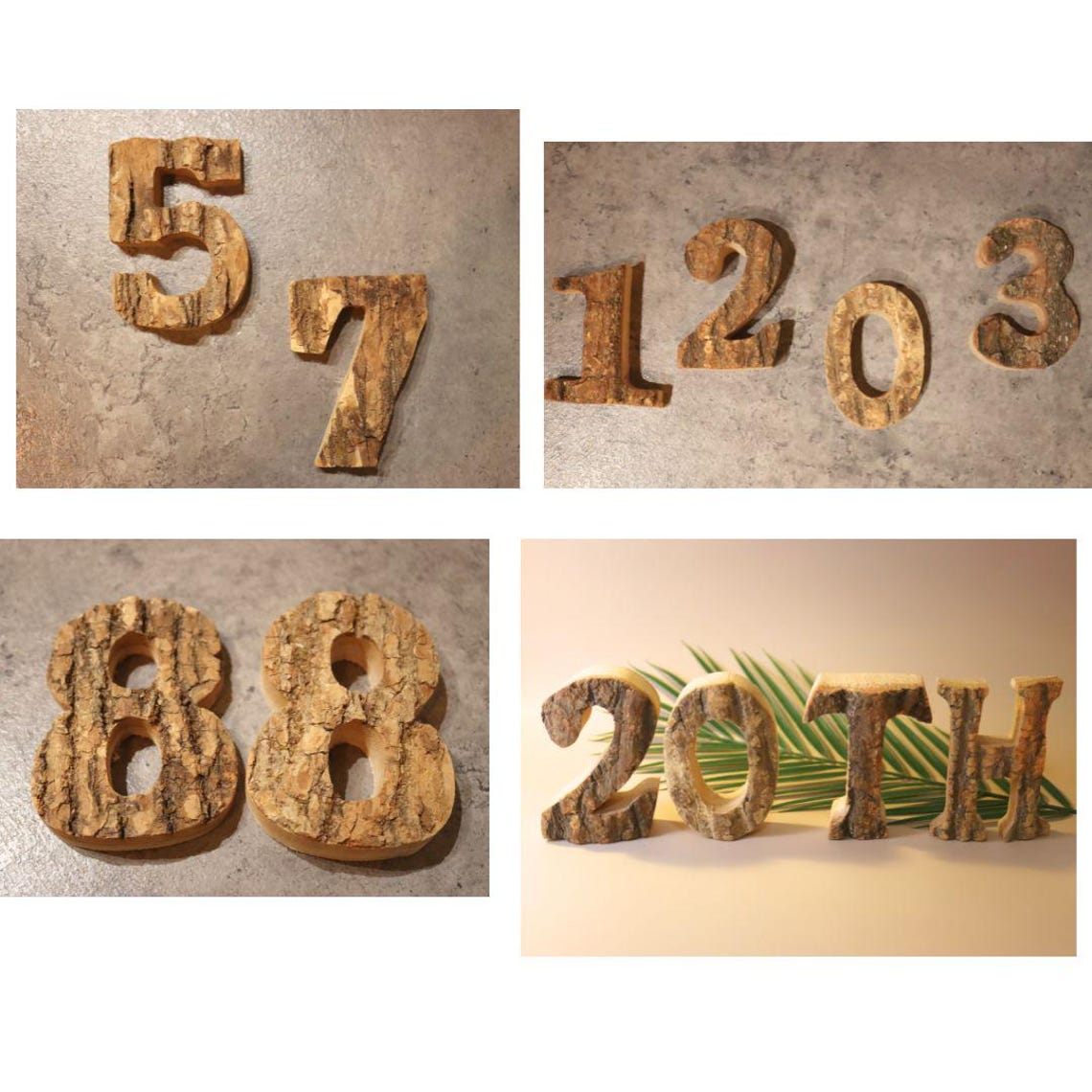 Rustic Wooden Letters Alphabet and Numbers, Wood Wall Hanging or Free ...