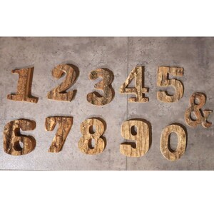 Rustic Wooden Letters Alphabet and Numbers, Wood Wall Hanging or Free ...
