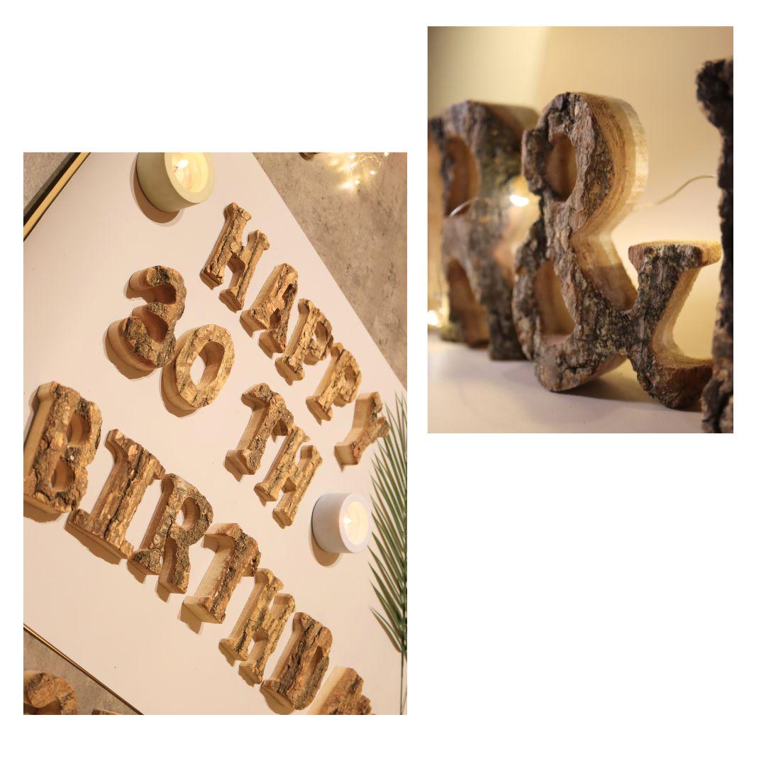 Rustic Wooden Letters Alphabet and Numbers, Wood Wall Hanging or Free ...