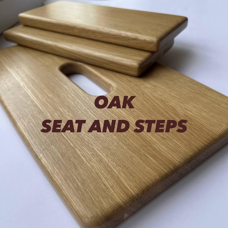 Wood Stepladder - Folding Step Stool for Home and Kitchen, Stool Ladder ...