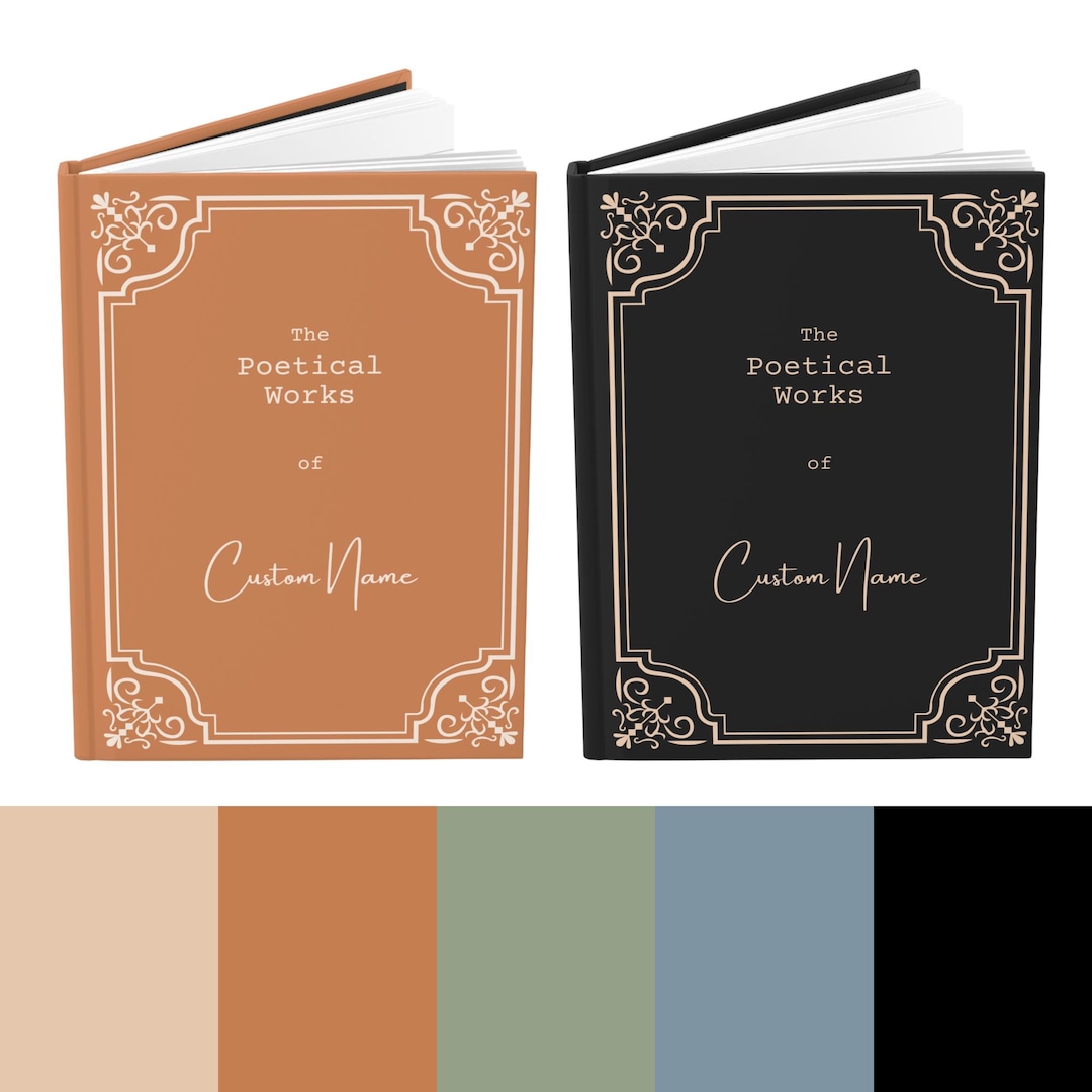 Personalized Poetry Journal, Custom Poem Book for Writers, Creatives ...