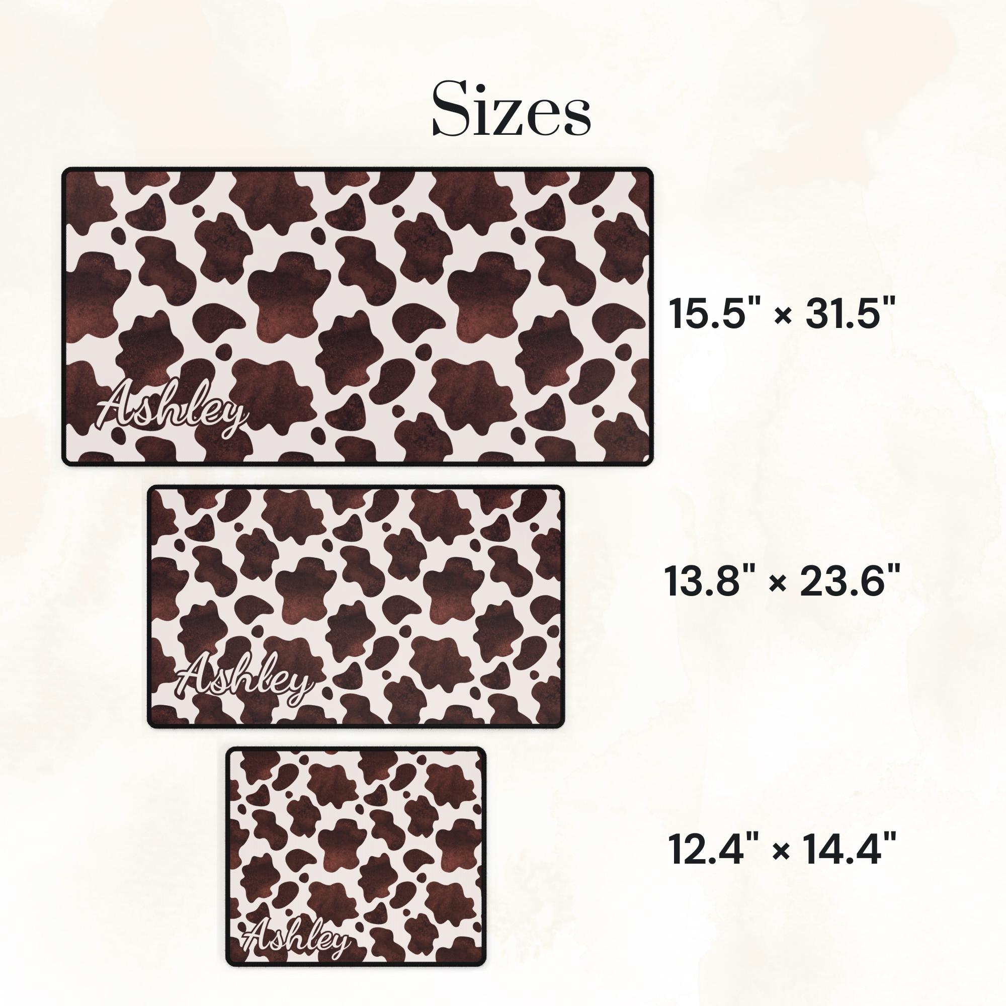 Custom Cow Print Desk Mat: Personalized Desk Pad - Etsy