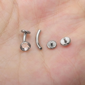 Titanium Fat Belly Button Ring Internally Threading 6/8/10/12/14mm ...