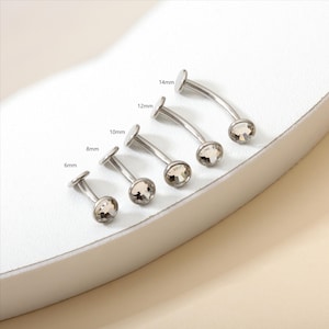 Titanium Fat Belly Button Ring Internally Threading 6/8/10/12/14mm ...