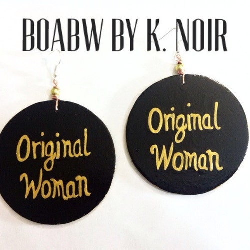 Bad & Bougie/boujee Earrings hand Painted Earrings Trendy | Etsy