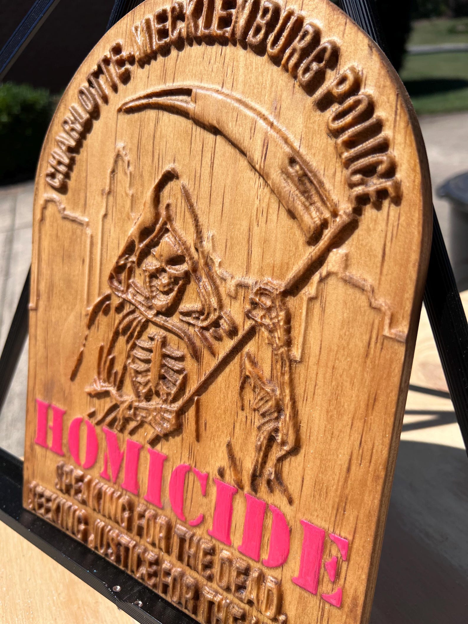 Wooden CMPD Homicide Patch - Etsy