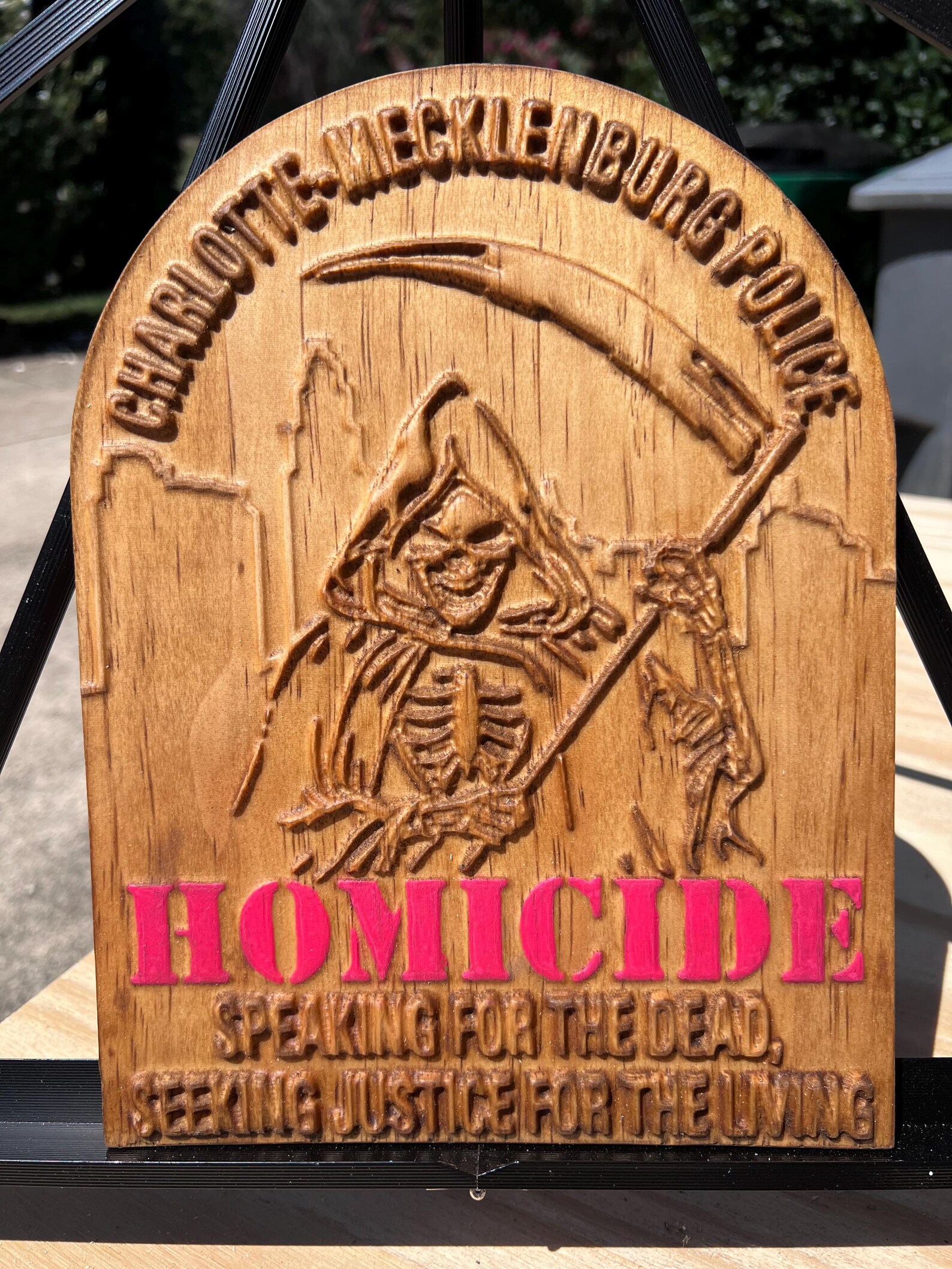 Wooden CMPD Homicide Patch - Etsy