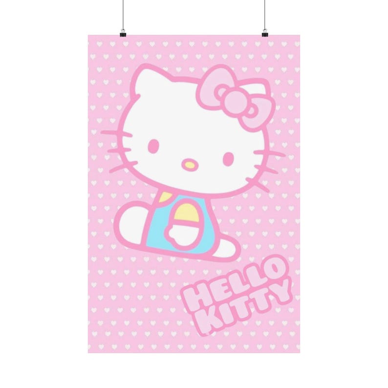 Hello Kitty Vertical Poster - Etsy