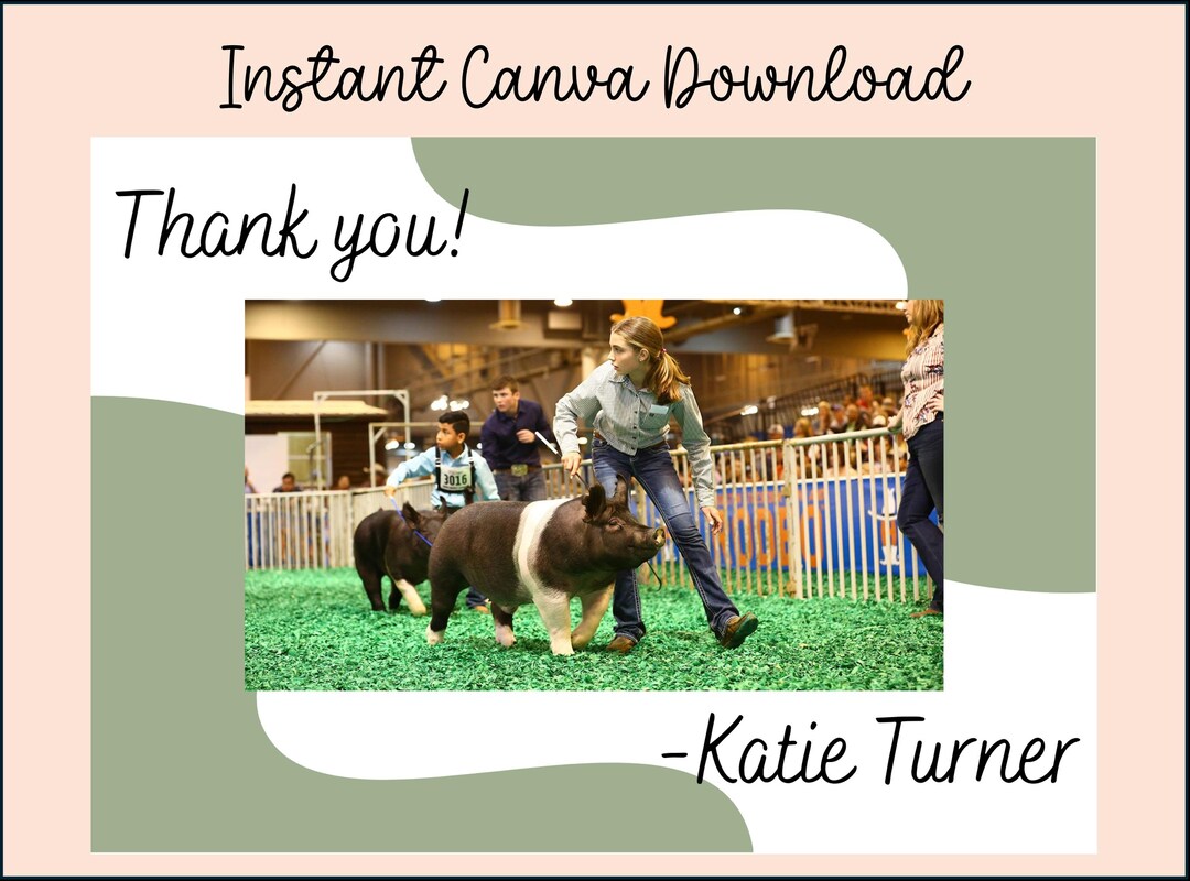 Stockshow Thank You Note - Digital Download - Custom Thank You Letter ...