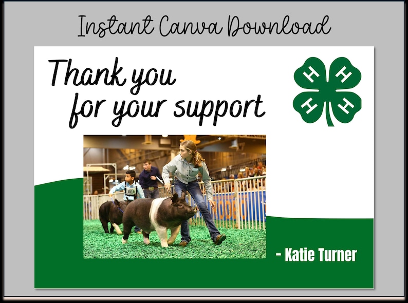 Stockshow Thank You Note - Digital Download - Custom Thank You Letter ...